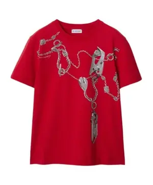 Burberry Knight Hardware Cotton T-shirt