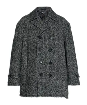 Comme Des Garçons Herringbone Double-breasted Coat