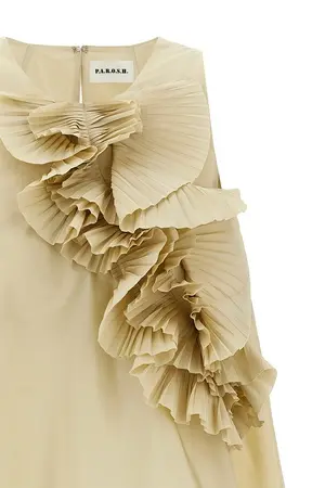 P.a.r.o.s.h Pimpy Pleated Detail Sleeveless Top