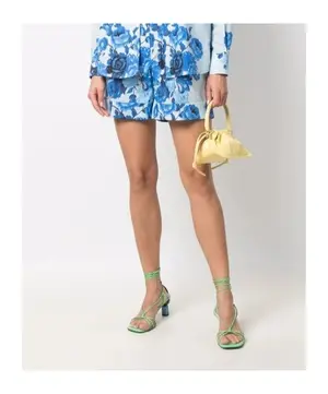 P.a.r.o.s.h Floral-print High-waisted Shorts