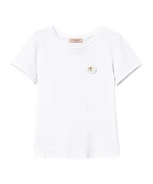 TWINSET Brooch-detail T-shirt