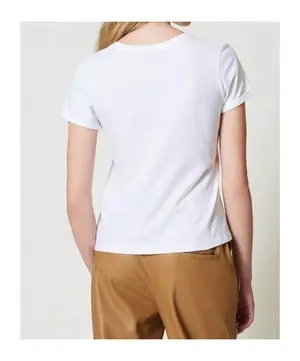 TWINSET Brooch-detail T-shirt