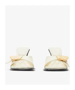 Burberry Bay Leather Mules
