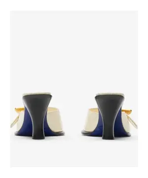 Burberry Bay Leather Mules