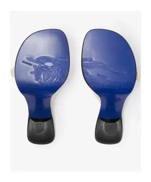 Burberry Bay Leather Mules