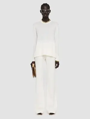 JOSEPH Round Neck Long-sleeved Jumper