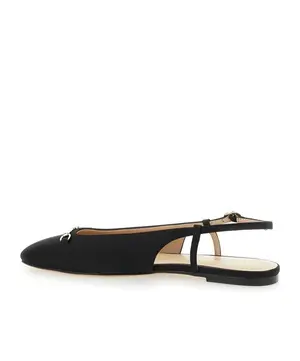TWINSET Satin Slingback Ballet Flats