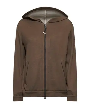 Brunello Cucinelli Zipped Hoodie - Brown