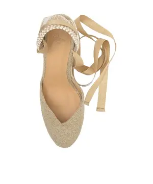 CastaÑer Chiara Metallic Espadrilles