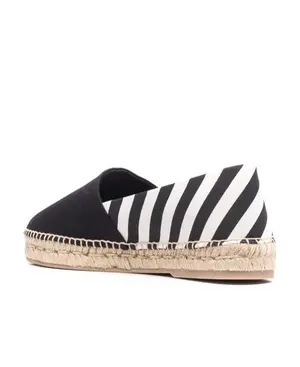 Off-White Diag-stripe Espadrilles - Black