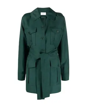 P.a.r.o.s.h Belted Short Trench Coat