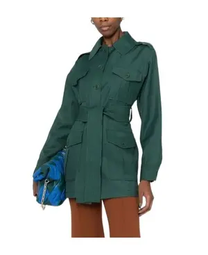 P.a.r.o.s.h Belted Short Trench Coat