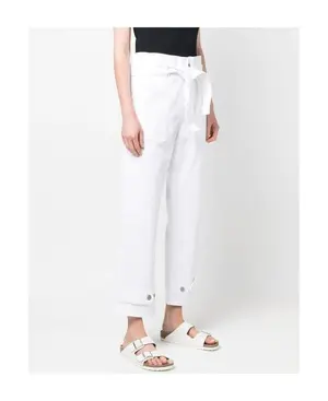 P.a.r.o.s.h Cropped Belted Paperbag-waist Trousers