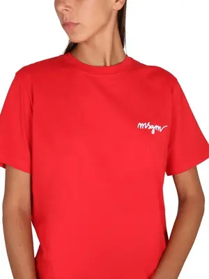 MSGM Chest-logo Crew Neck T-shirt