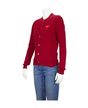 Comme Des Garçons Heart Motif Cardigan