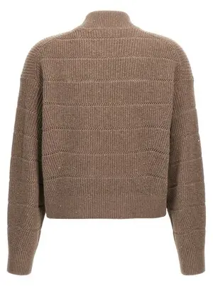 Brunello Cucinelli High-neck Cropped Jumper