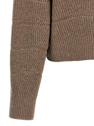Brunello Cucinelli High-neck Cropped Jumper