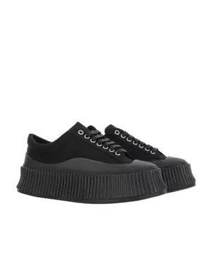 JIL SANDER Round-toe Low-top Sneakers - Black