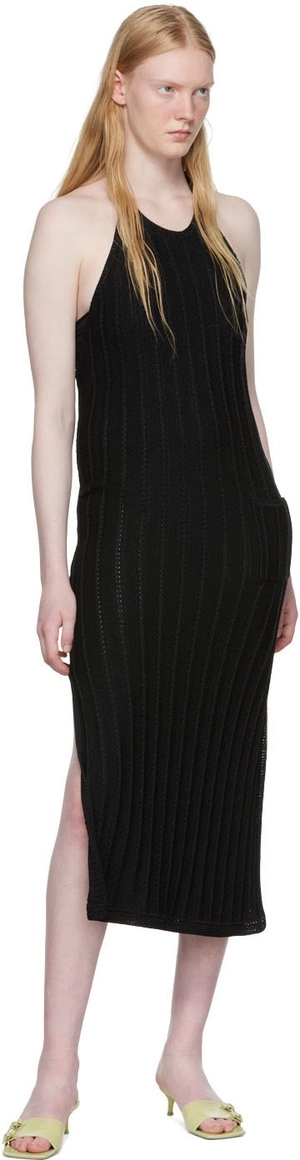 GANNI Knit Halter Midi Dress