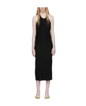 GANNI Knit Halter Midi Dress