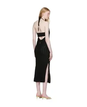 GANNI Knit Halter Midi Dress