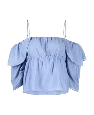 Vince Off-shoulder Ruffle Blouse