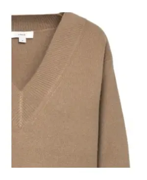Vince Rib Trim V-neck Tunic