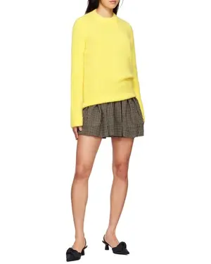 GANNI Brushed Alpaca Pullover - Nude