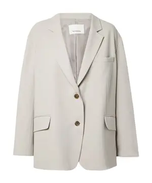 THE FRANKIE SHOP Bea Single-breasted Oversized Blazer - Gray