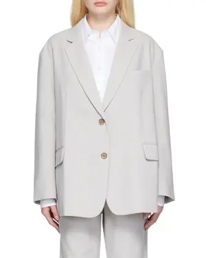 THE FRANKIE SHOP Bea Single-breasted Oversized Blazer