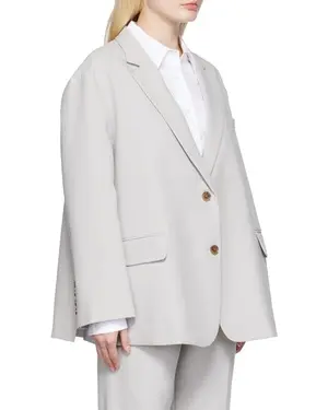 THE FRANKIE SHOP Bea Single-breasted Oversized Blazer