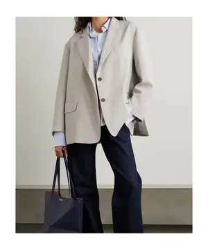 THE FRANKIE SHOP Bea Single-breasted Oversized Blazer