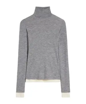 JIL SANDER Roll Neck Layered T-shirt