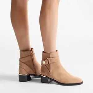 JIMMY CHOO 50mm Noor Embellished Buckle Boots