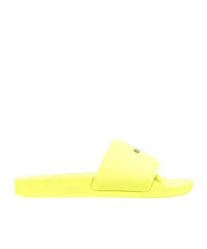 MSGM Logo-print Sliders - Yellow
