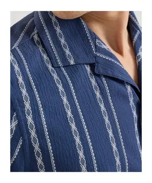 Brunello Cucinelli Stripe Short-sleeve Shirt