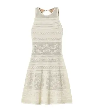 TWINSET Floral-motif Sleeveless Dress - White