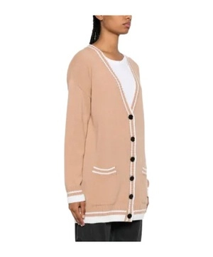 MSGM Contrasting-trim Knit Cardigan