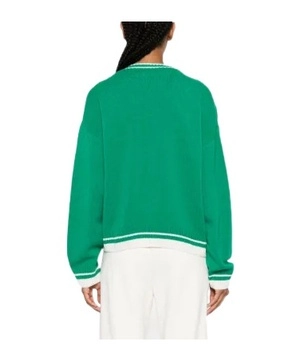 MSGM Striped-edge Knitted Cardigan