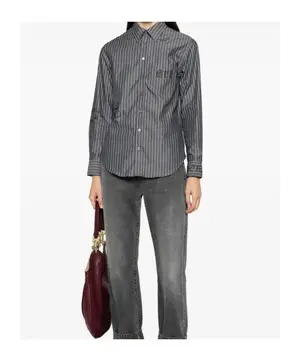 Zadig&Voltaire Taskiz Rhinestone-embellished Striped Shirt
