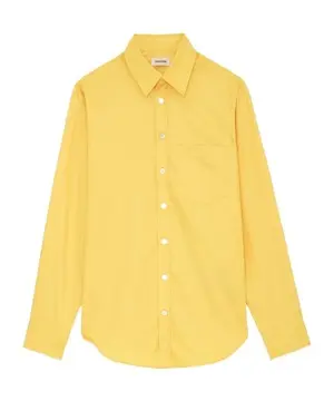Zadig&Voltaire Taskiz Slogan-embroidered Cotton Shirt