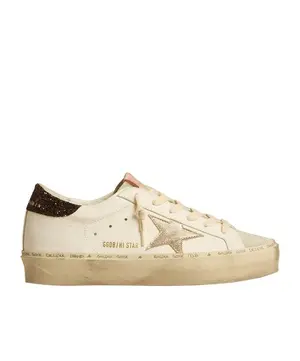 GOLDEN GOOSE Hi Star Sneakers - Nude