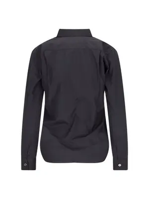 Play Comme Des Garcon Embroidered-heart Cotton Shirt