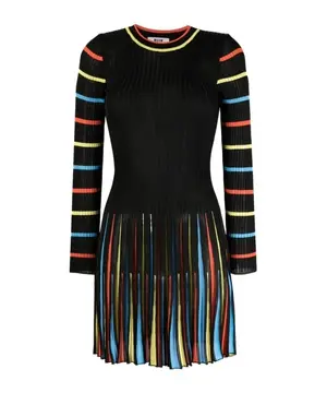 MSGM Long-sleeve Stretched Dress
