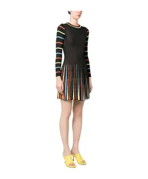 MSGM Long-sleeve Stretched Dress