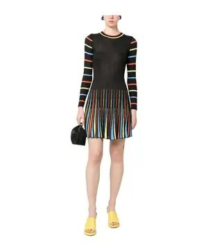 MSGM Long-sleeve Stretched Dress