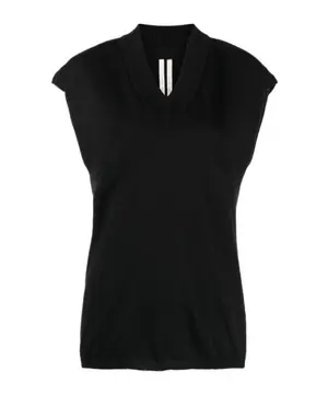 Rick Owens V-neck Wool Top