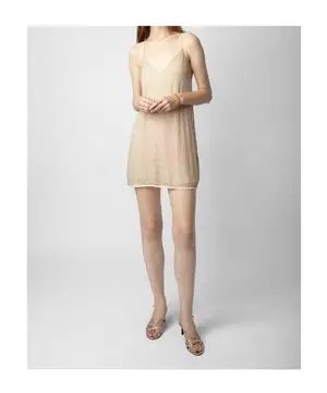 Zadig&Voltaire Rhinestone V-neck Minidress