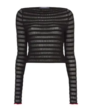 Proenza Schouler Striped Sheer Top