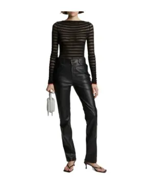 Proenza Schouler Striped Sheer Top
